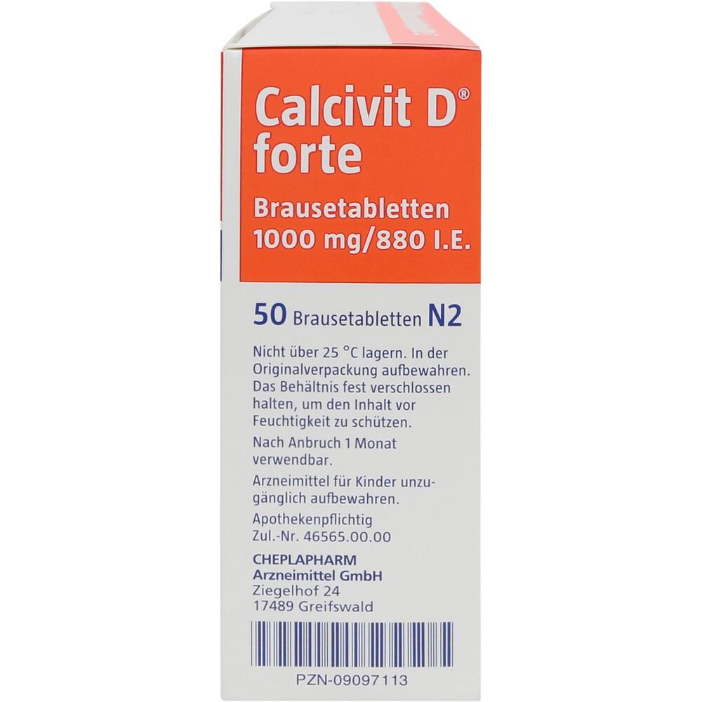 Calcivit D Forte Brausetabletten von CHEPLAPHARM Arzneimittel GmbH ...