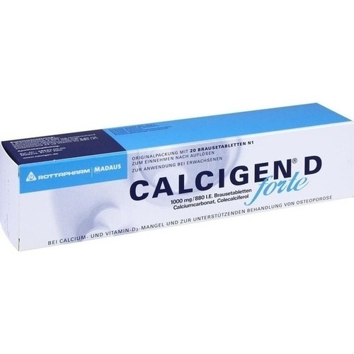 CALCIGEN D forte 1000 mg/880 I.E. Brausetabletten, 20 St - günstig bei ...