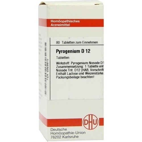 PYROGENIUM D 12 Tabletten, 80 St - günstig bei - Fliegende-Pillen.de