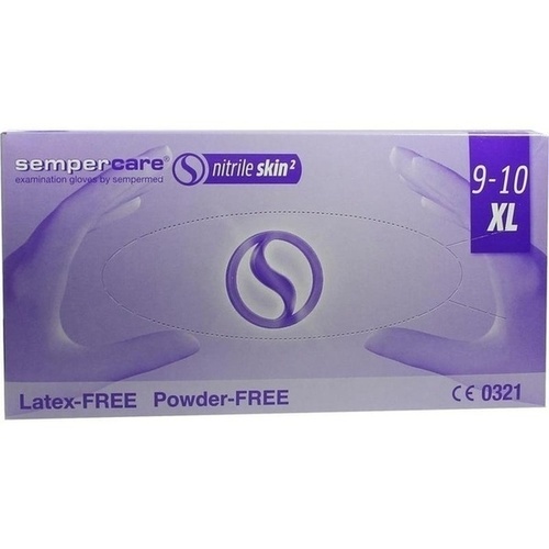SEMPERCARE Nitrile skin2 U.Handsch.puderfr.Gr.XL, 180 St - günstig bei - Fliegende-Pillen.de