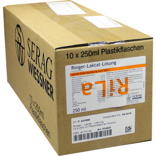 RINGER LAKTAT Lösung Plastik 10X250 ml - arzneiprivat