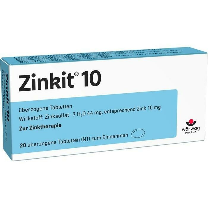 ZINKIT 10 überzogene Tabletten 20 St - Mineralstoffe - Vitamine ...