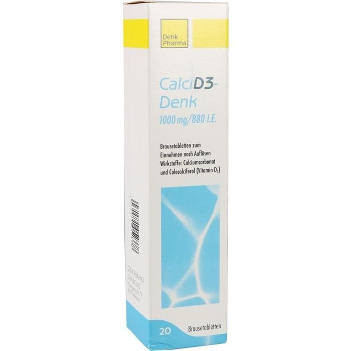 CALCI D3-Denk 1.000 mg/880 I.E. Brausetabletten 20 St - Mineralstoffe ...
