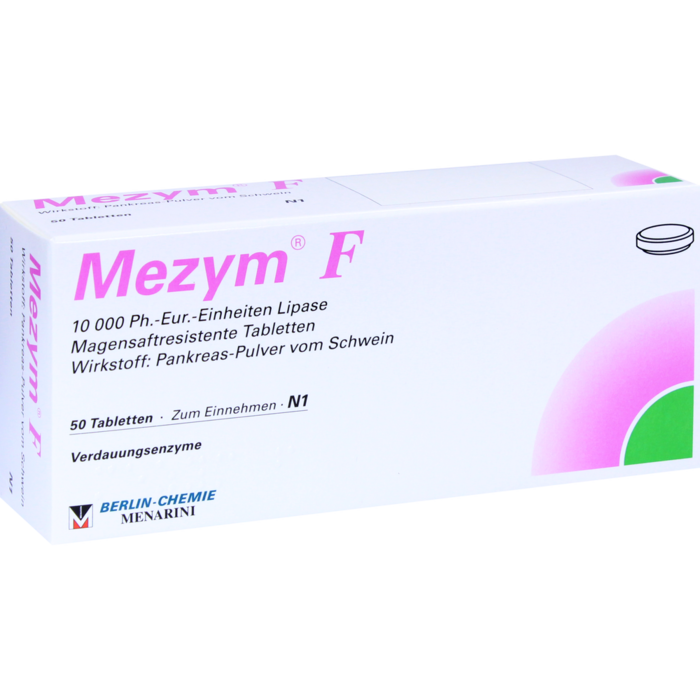 MEZYM F magensaftresistente Tabletten 50 St - vitenda - Ihre moderne ...